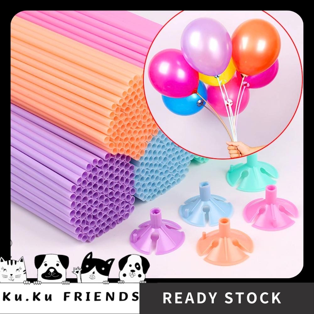 Ready Stock | 32cm/40cm Balloon Sticks | Pastel Balloon Holder | Foil ...