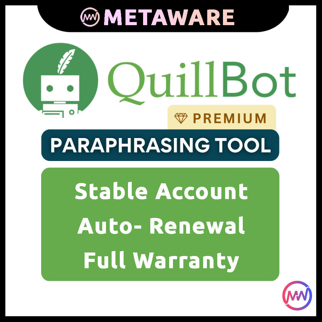 QuillBot Premium | Rephrasing tool | Stable and genuine | Shopee Malaysia