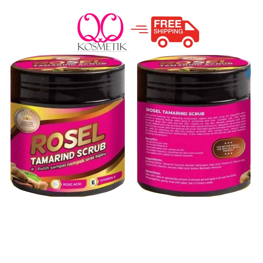 ROSEL Tamarind Scrub 250gm Derza Exclusive Trading Original HQ Asam ...