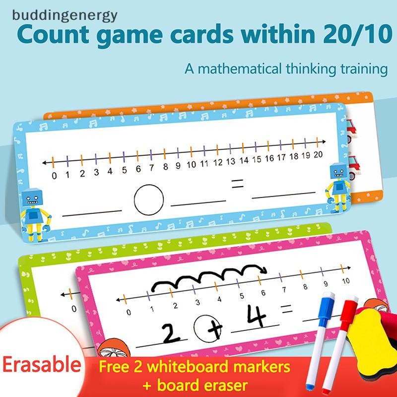 {BUDDI} 1 Set Addition Subtraction Game 0-20 Dry Erase Number Line ...