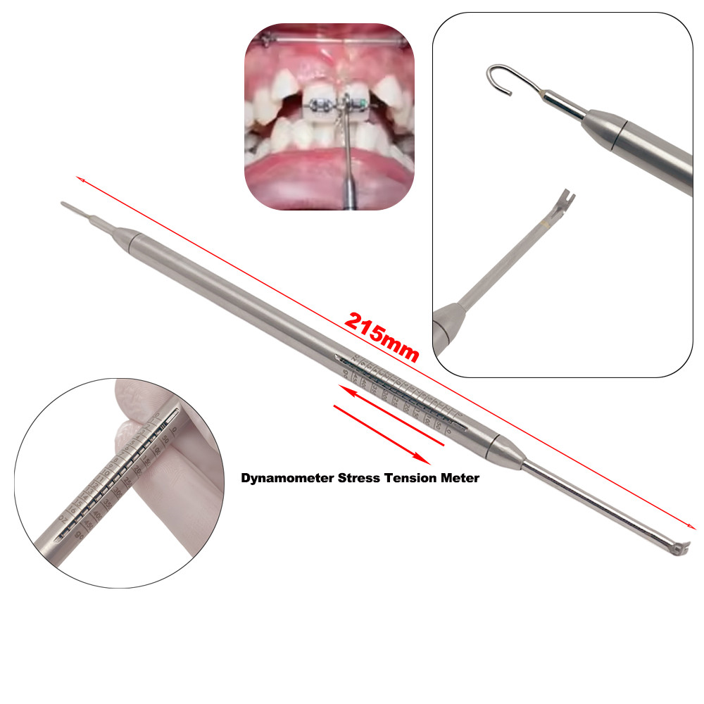 Dental Orthodontic Dynamometer Stress Tension Meter Autoclavable Force ...
