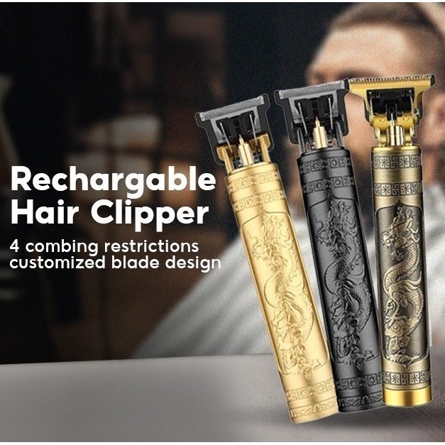 Vintage T9 Electric Rechargeable Hair Clipper Machine Professional Hair ...