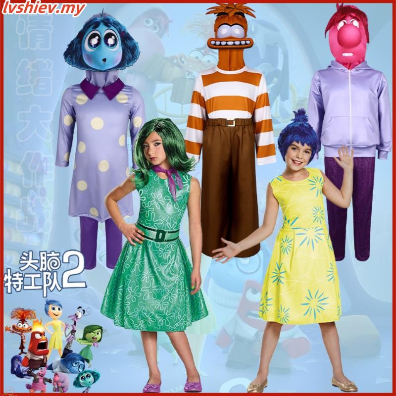 Anime Movie Inside Out 2 Joy Cosplay Costume for Adult Women Joy ...