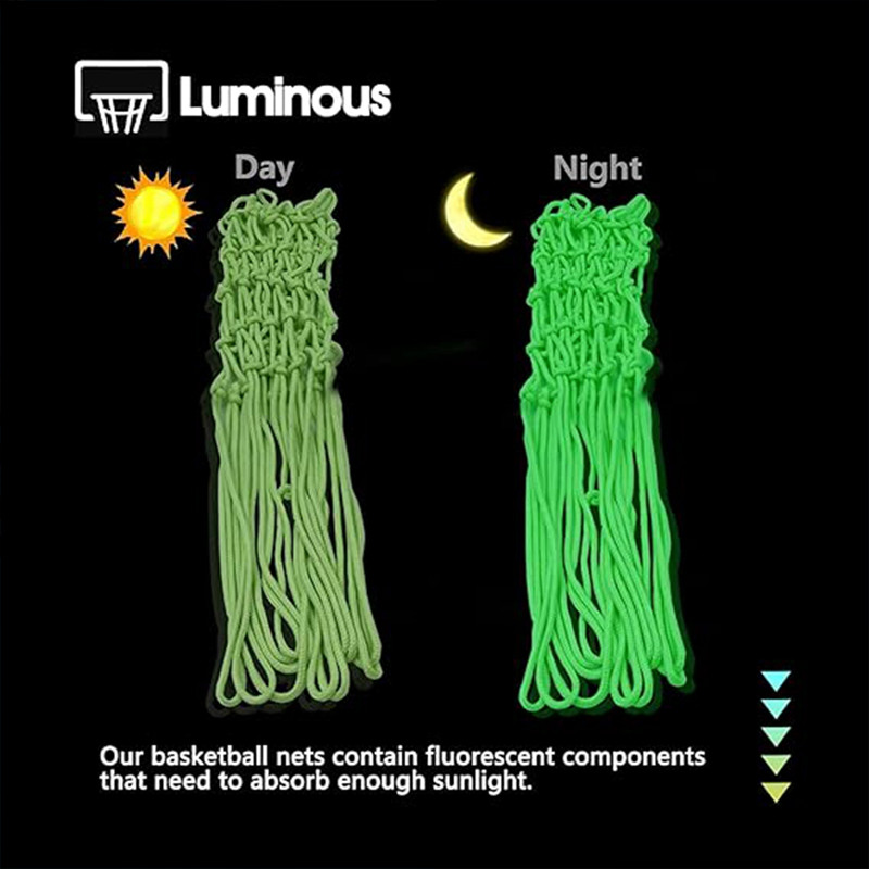 Luminous Basketball Net Replacement, Heavy Duty And Anti Whip Night ...
