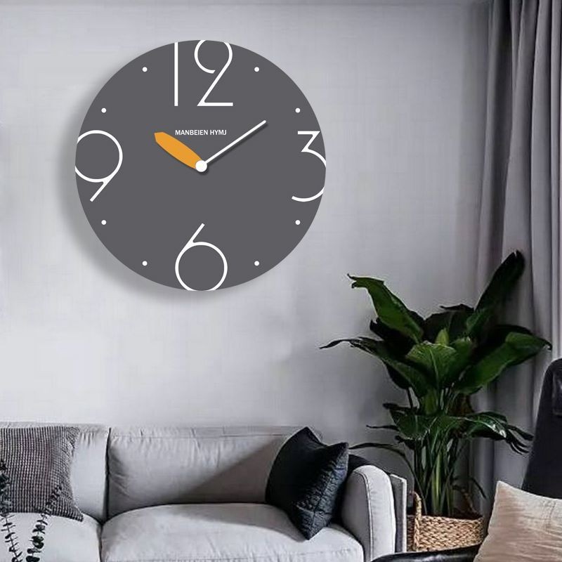 Modern Wall Clock - Unique Frameless Design - Contemporary, Minimalist ...