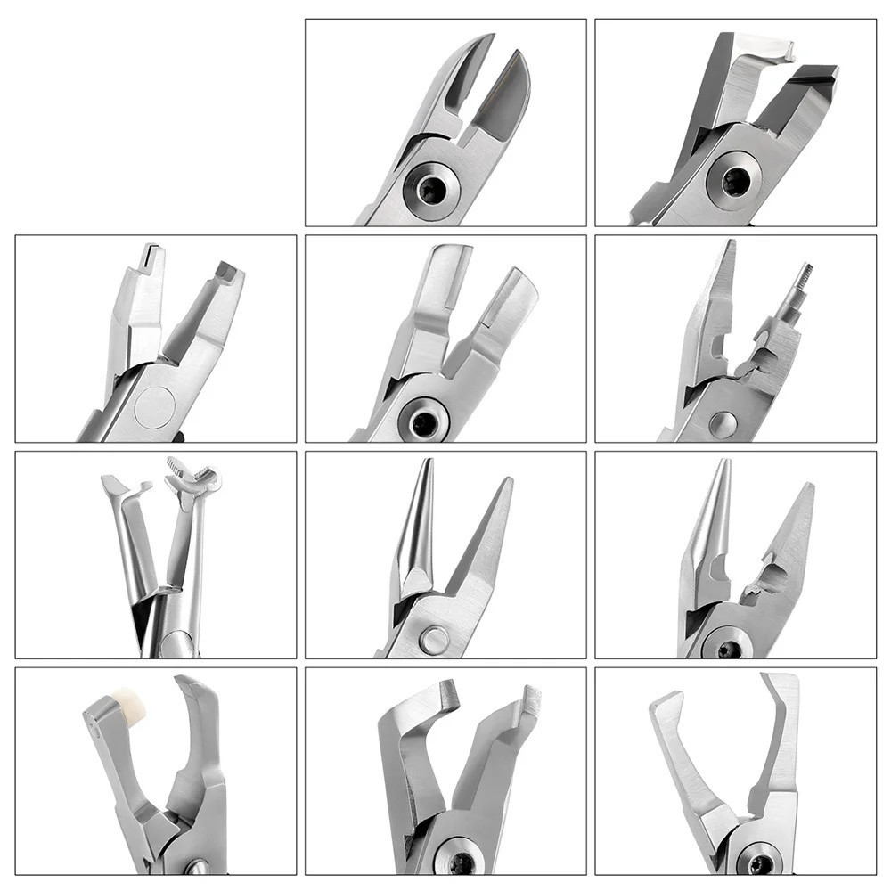 Dental Orthodontic Plier Set Stainless Steel Wire Cutter Bracket ...