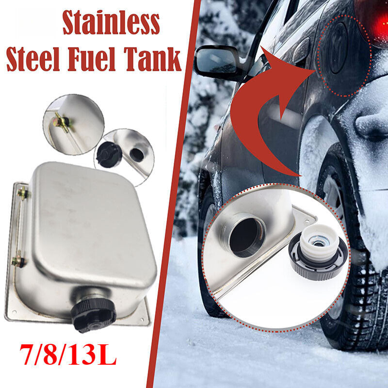 Universal 7L/8L/13L Car Fuel Tank Stainless Steel Diesel Gasoline ...