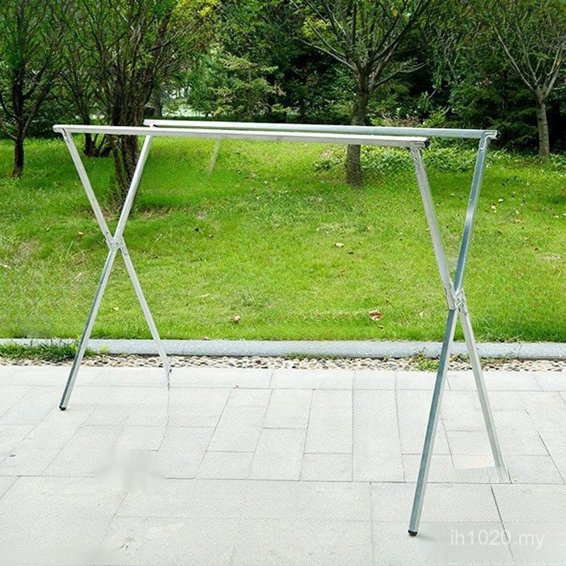 Shelf Foldable Clothes Stall Display Rack Hanger Stall Rack Night ...