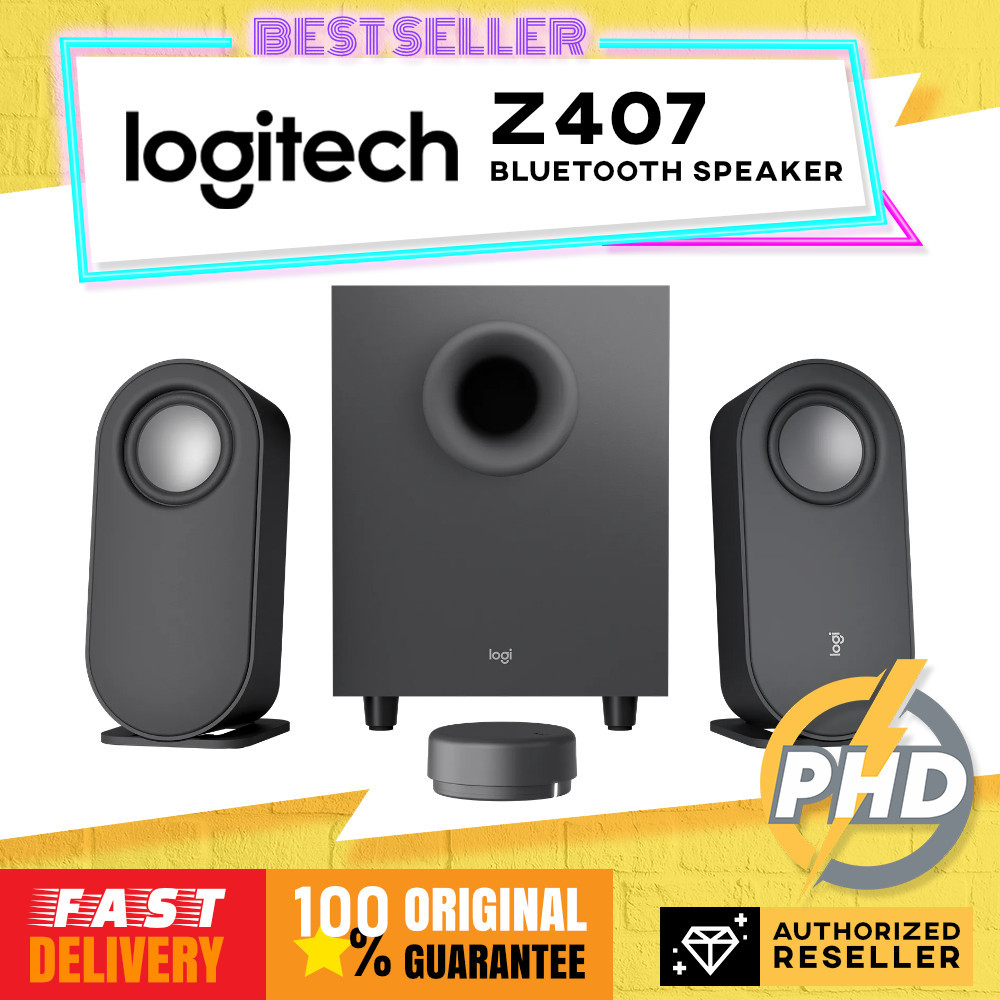 Logitech Z407 Bluetooth Computer Speakers with Subwoofer and Wireless ...