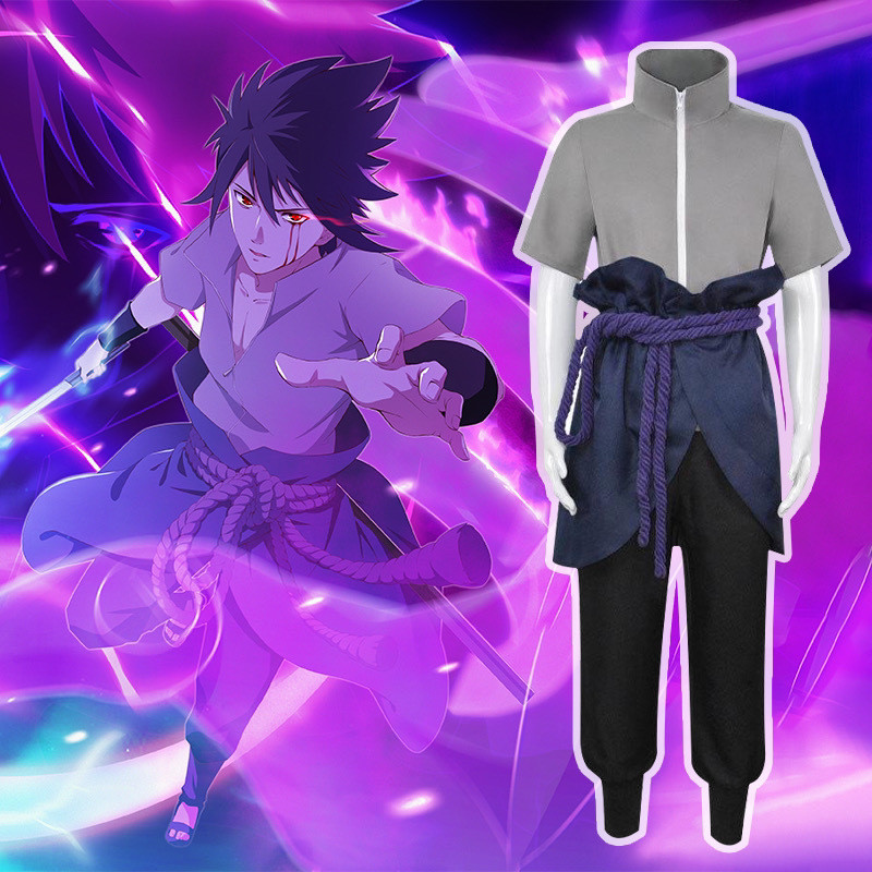 Naruto Uchiha Sasuke cosplay Costume Comic Exhibition Ninja cos Suit ...