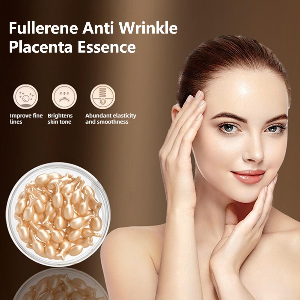 Fullerene Placental Essence Placenta Extract Capsule Serum For Face ...