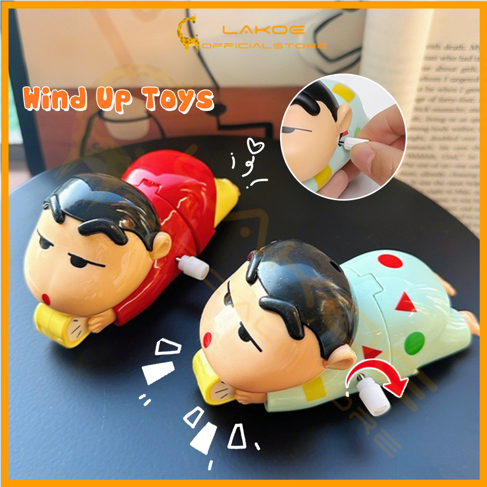 LAKOE Wind Up Toys Crayon Shin-Chan Dynamic New Life Desktop Ornament ...