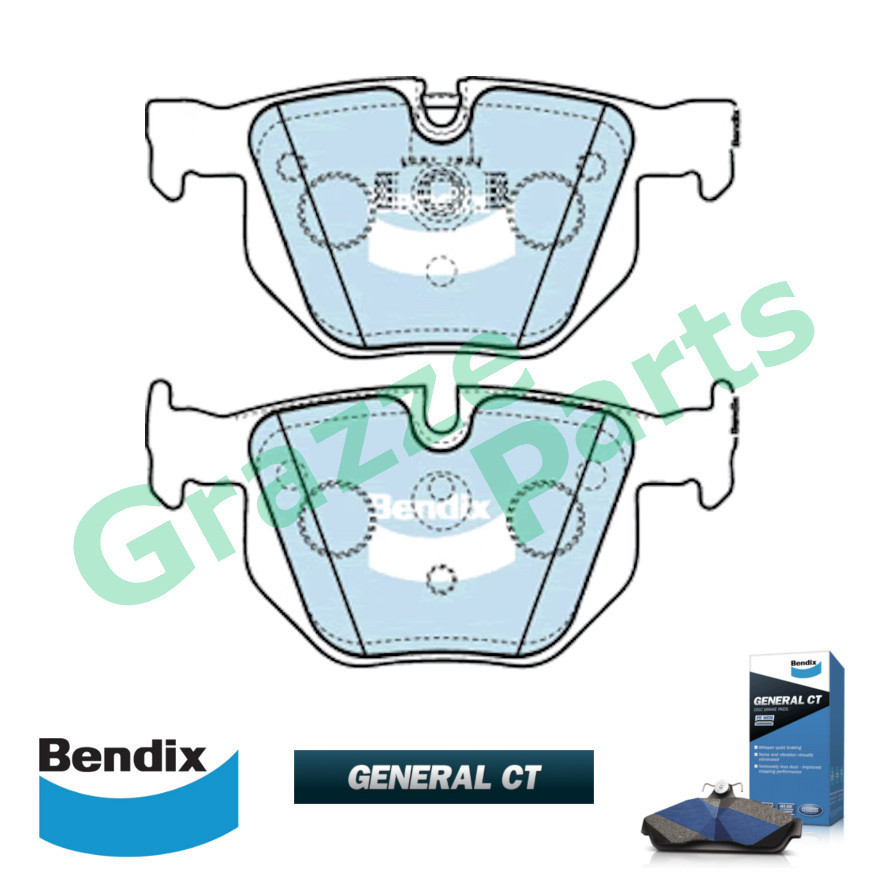 Bendix General CT Disc Brake Pad Rear DB1694 for BMW E60 525 530I (with ...