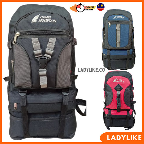 Camel Mountain Backpack 60L Outdoor Travel Bag For Camping & Hiking ...