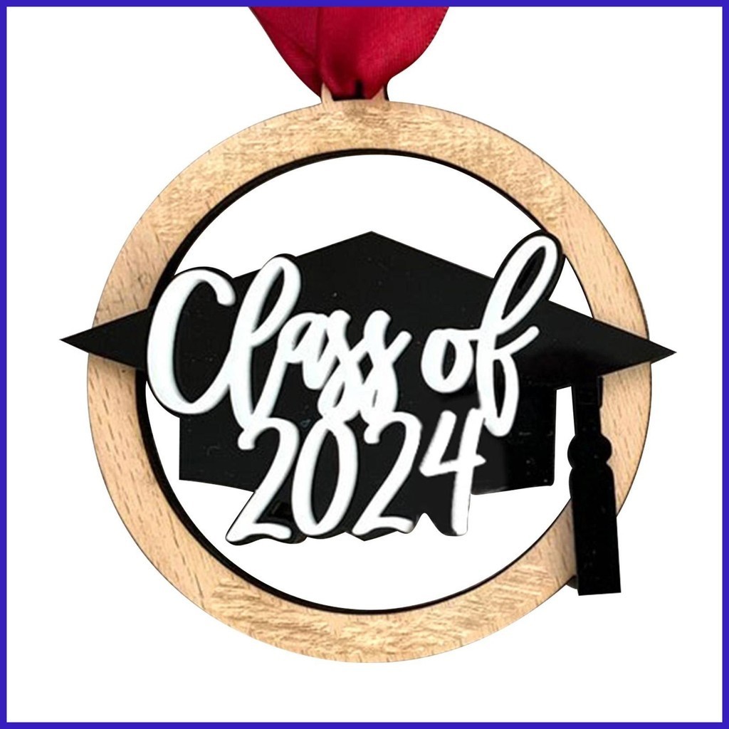 Wooden Graduation Decorations 2024 Tree Ornaments for Graduation ...