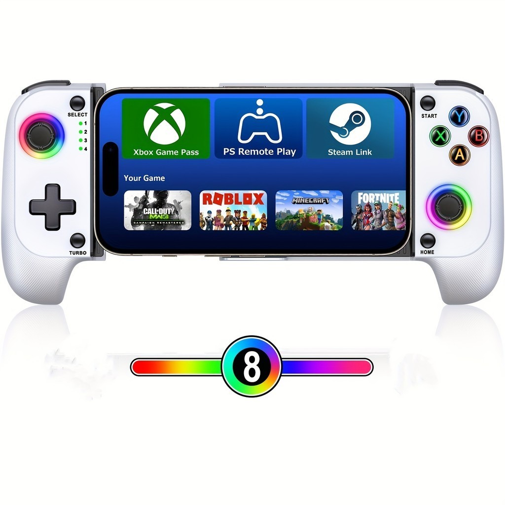 Mobile Game Controller Iphone Android Phone Support With Phone Case Hall Effect Rocker Gamepad