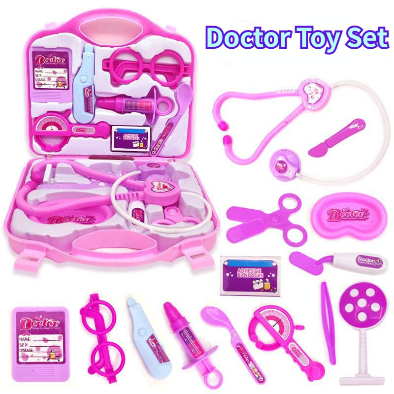 Children Doctor Nurse Pretend Play Set Portable Suitcase Simulation ...