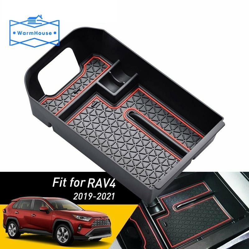 for Toyota RAV4 Accessories Center Console Organizer Tray Armrest Box ...