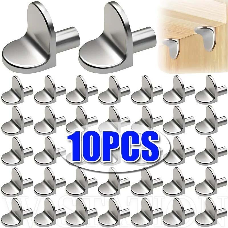 10PCS Zinc Alloy Shelf Support Peg - Cabinet Seperator Holders - Glass ...