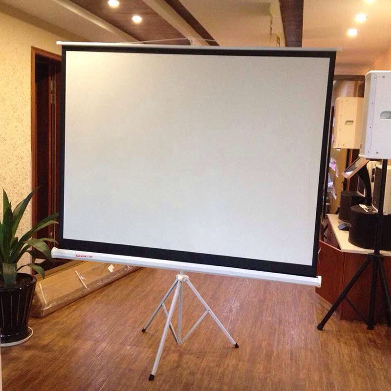 Curtain Projection Screen 100-inch 150-inch Bracket Screen Projector ...