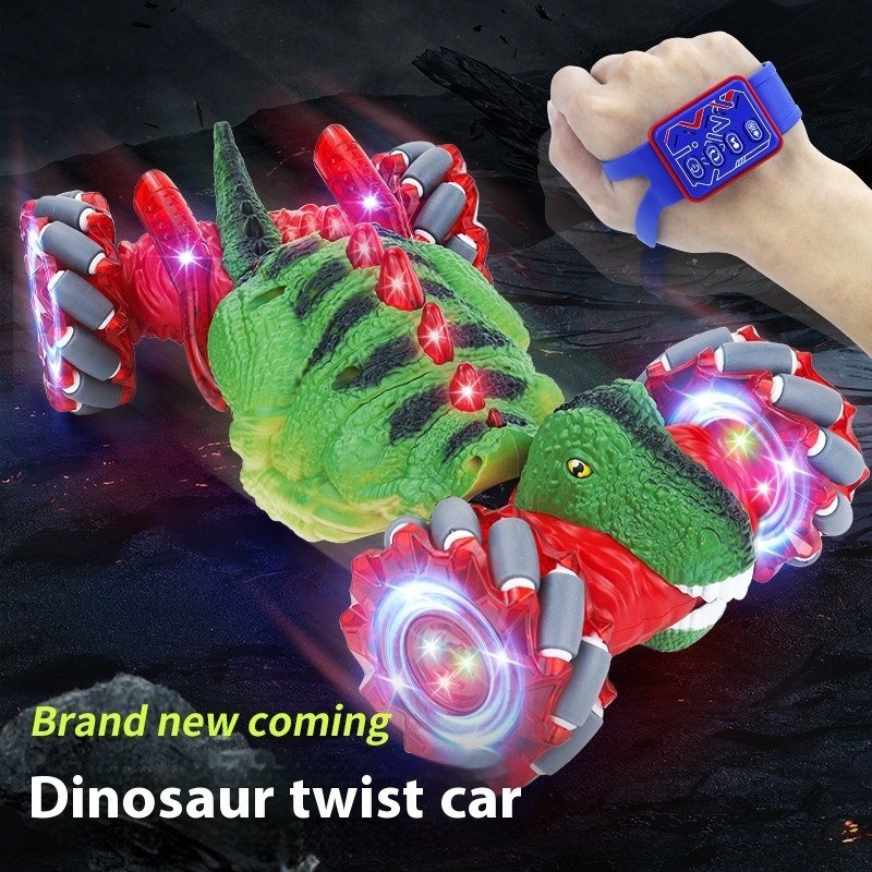Gesture Sensor Twisting Car Dinosaur Deformation Car Remote Control Toy ...