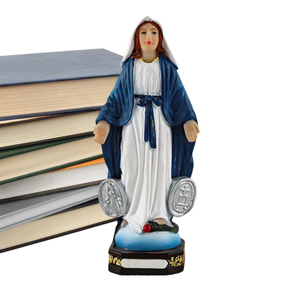 Blessed Virgin Mary Statue Small Resin Jesus Figurine Religious Statues ...