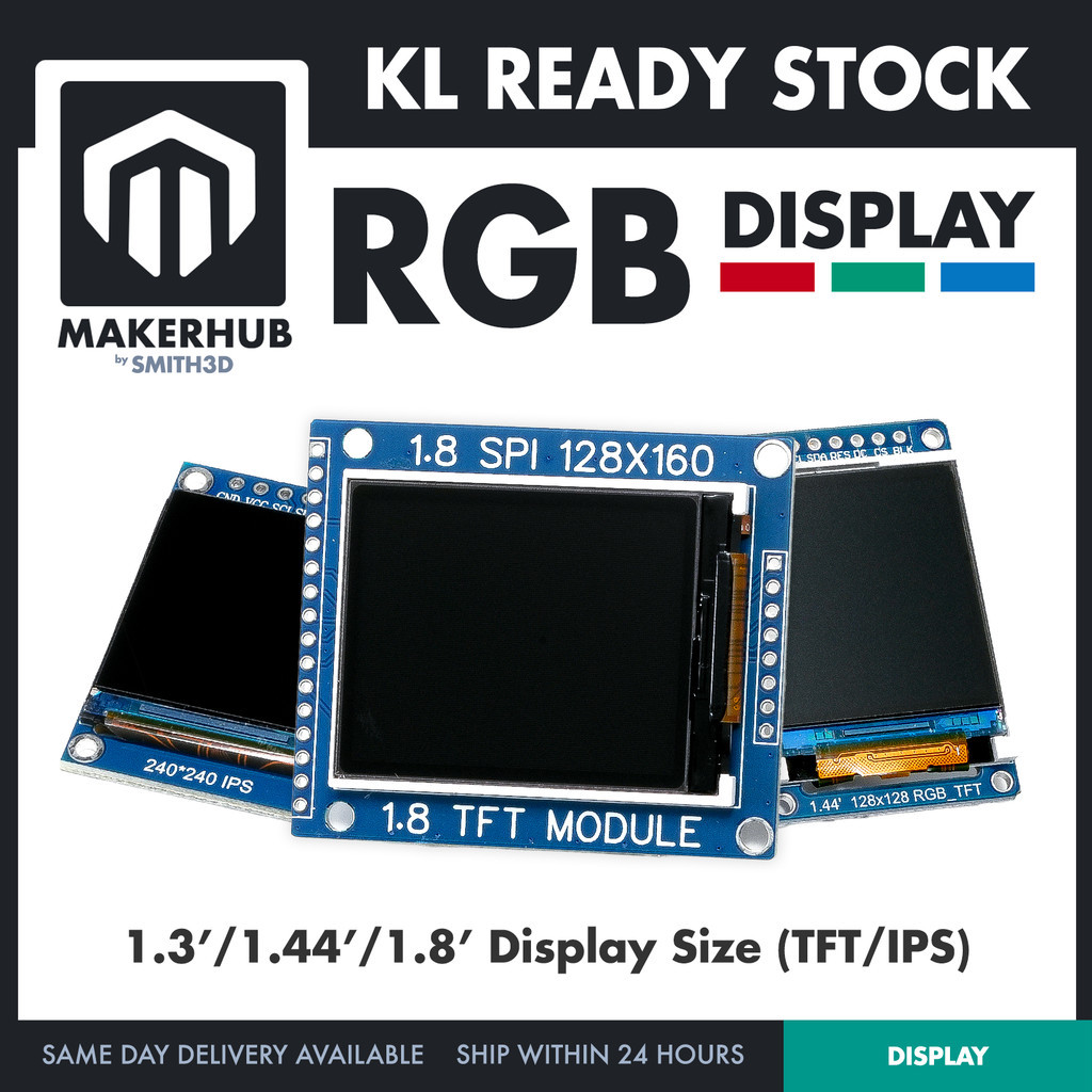 RGB Display Module 1.3' 1.44' 1.8' IIC I2C SPI Communication For ...