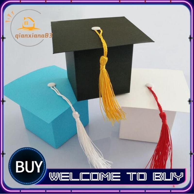 【qianxiana83】25Pcs DIY Paper Graduation Cap Shaped Gift Box Sugar ...