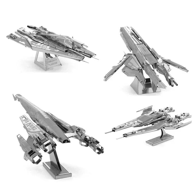 3D DIY Mass Effect Game Series Spacecraft Model Puzzle Alliance Cruiser ...