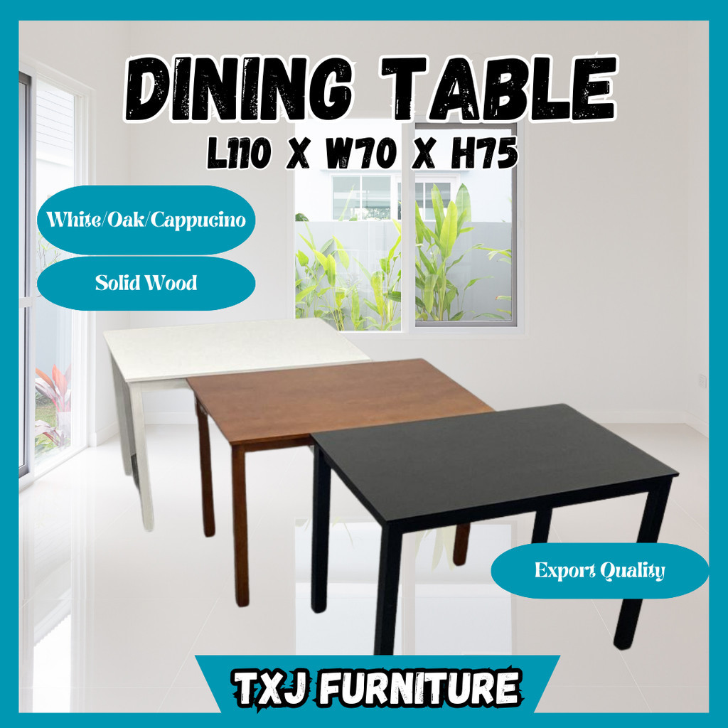 TXJ - Dining Table Meja Makan Murah Meja Belajar Meja Multipurpose ...