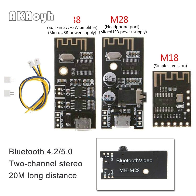 Wireless Bluetooth Audio Receiver Board Module MH-MX8 M18 M28 M38 BLT 4.2 5.0 MP3 Lossless ...