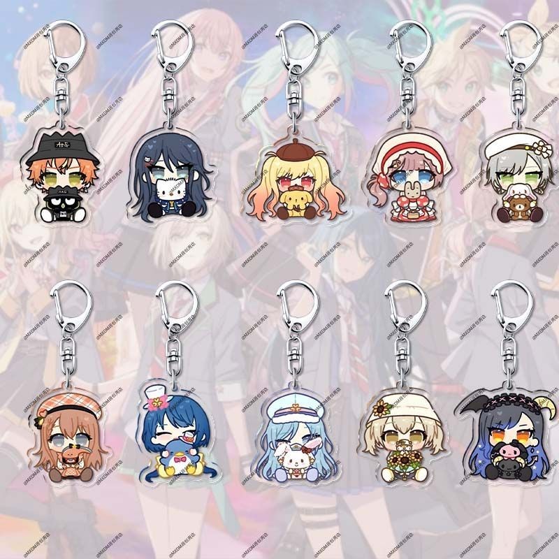 Kamishiro Rui Tenma Tsukasa Keychain Women PRSK Kawaii Acrylic Key ...