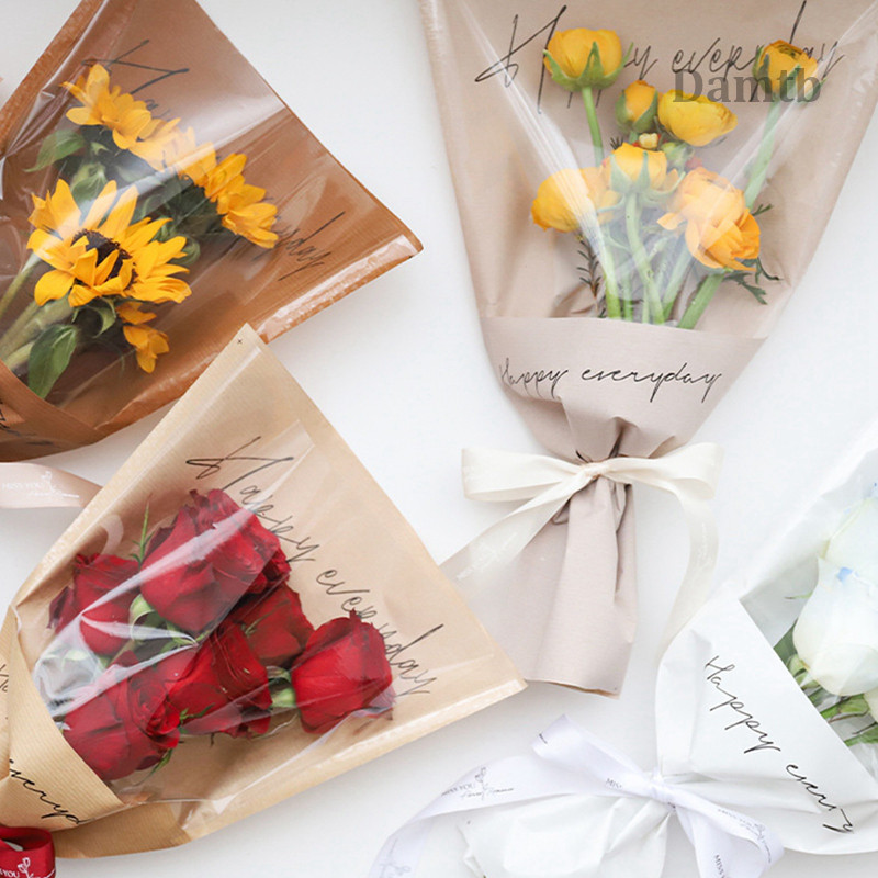 20 Pieces Single Bouquet Wrapping Paper Multiple Flower Wrapping Bags ...