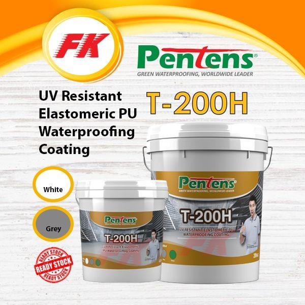PENTENS T-200H ( 4.5KG) WATER PROOFING UV RESISTANT ELASTOMERIC PU 防水漆 ...