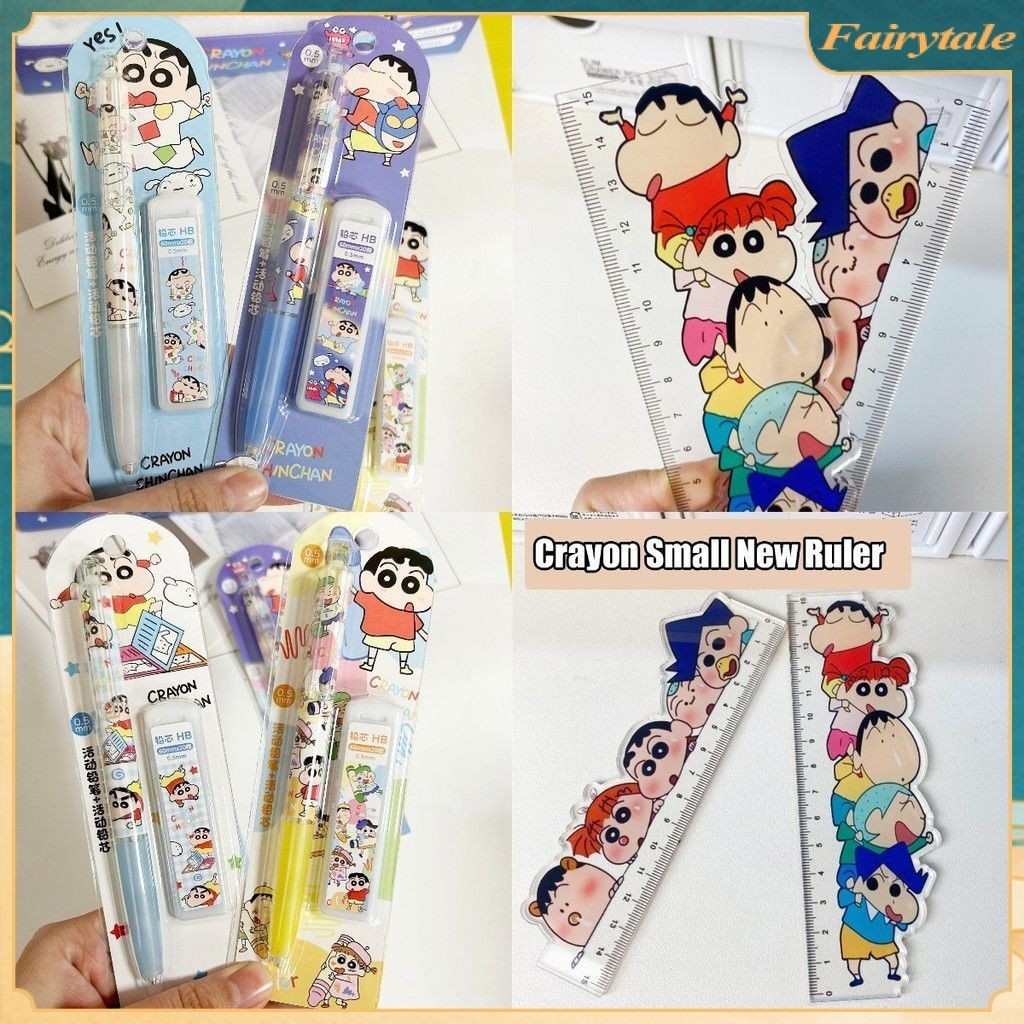 Automatic Pencil Ruler Crayon Shin-chan 0.5mm Pencil School Automatic ...
