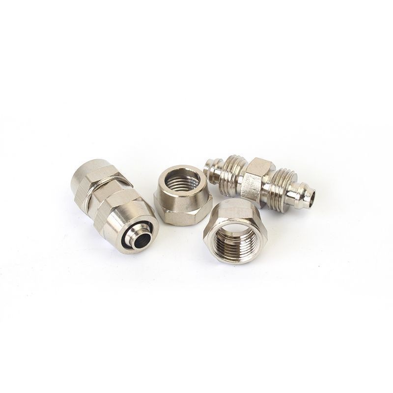 Truck Straight Three-Pass Trachea Joint Iron Block Screw Square Joint ...