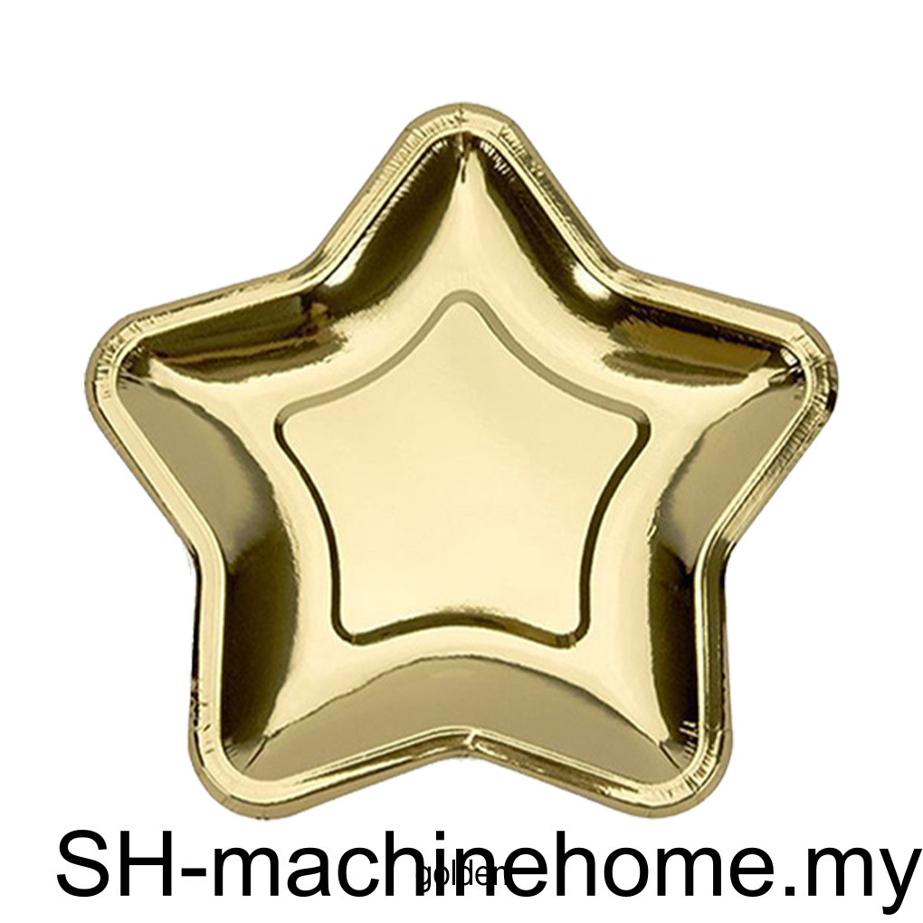 20pieces Disposable Star Shaped Plates For Trendy And Modern Table ...