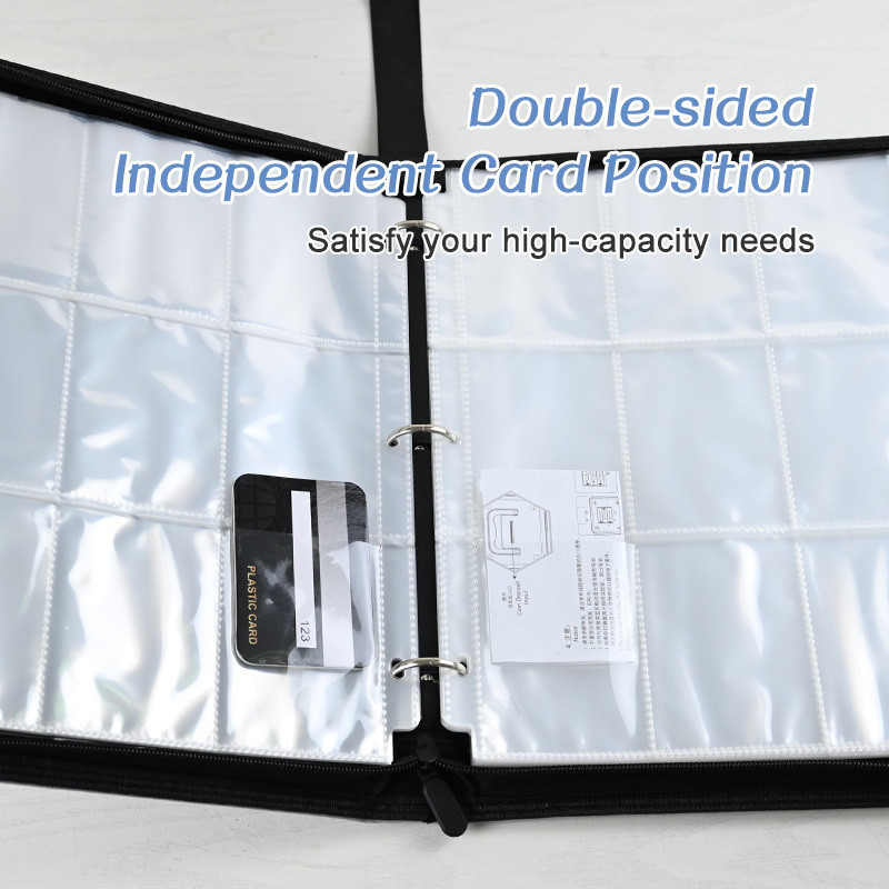 【Ship in 24h】4/9 Pocket Photocard Binder Leather Zipper Album Photocard ...