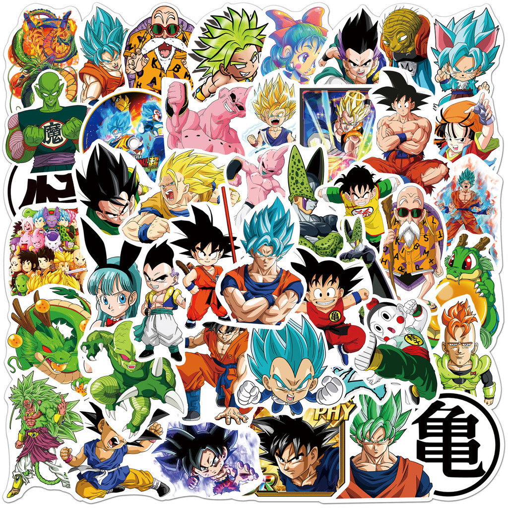 Dragon Ball . Son Goku Series 01 Stickers 50Pcs/Set DIY Fashion ...
