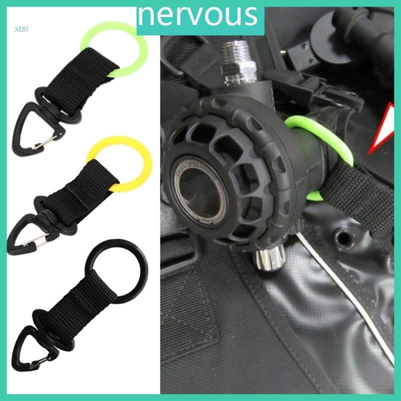 NERV Scuba Diving Octopus Retainers 2nd Webbing Mouthpiece Holder Clip ...