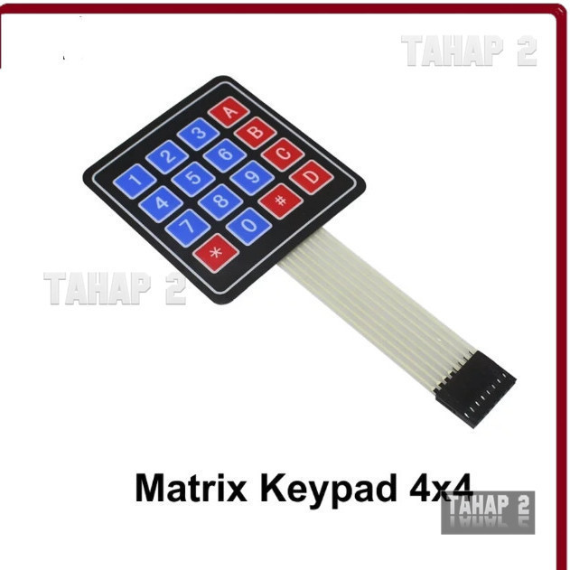TOMBOL Matrix Keypad 4x4 Kiped Membrane Pom Mini Pertamini Button ...