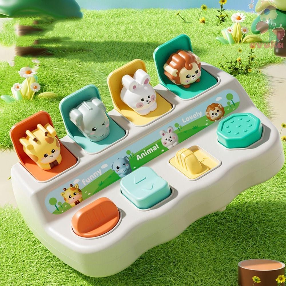 AVUKA Peekaboo Switch Box, Montessori Colorful Interactive Animal Toy ...