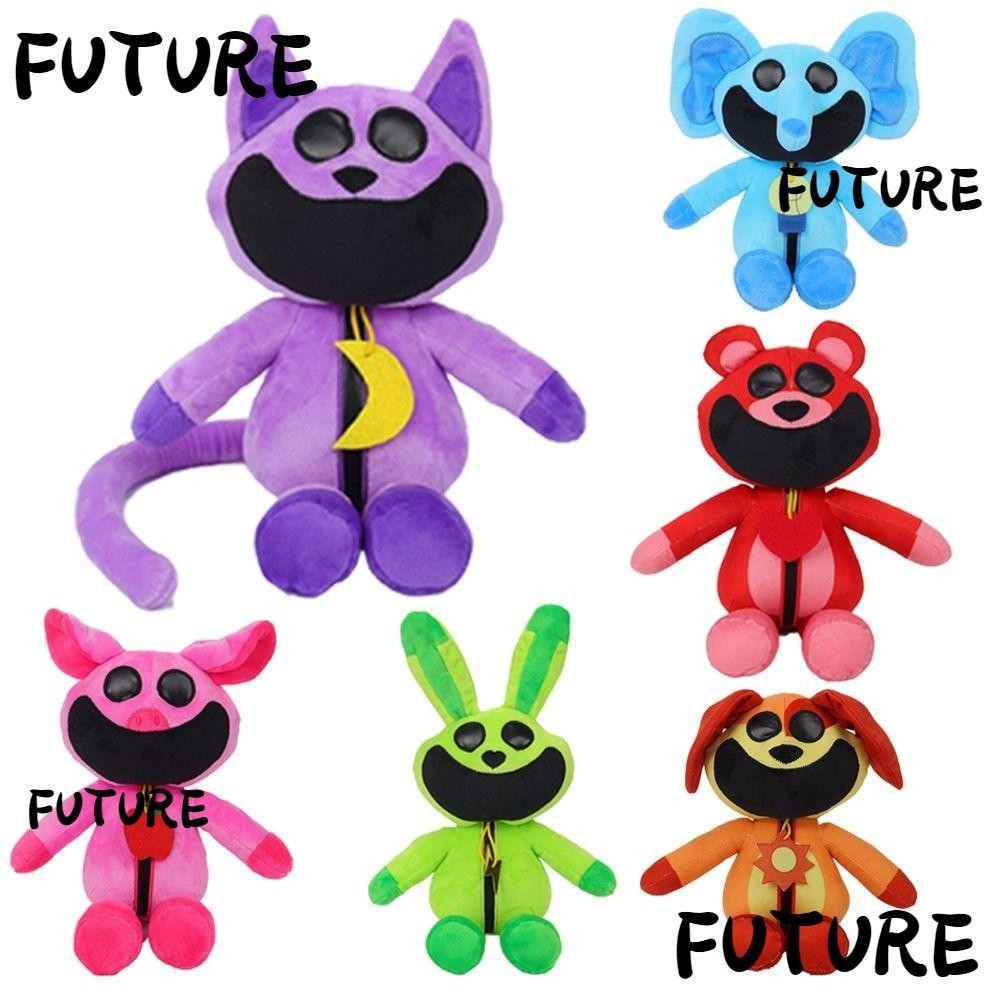 HL-FUTU Cartoon Stuffed Toy, Rabbit Cat Plush Toys, Cute 30cm Smiling ...