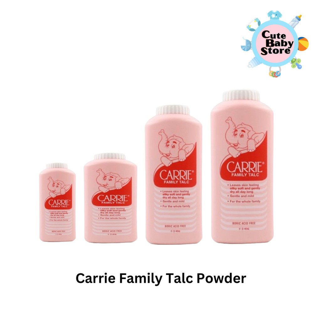 Carrie Family Talc Powder 500g/300g/150g/75g | Shopee Malaysia