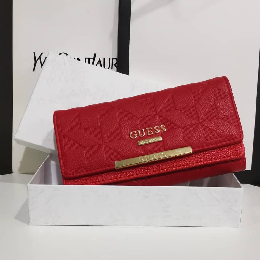 Wallet Woman Long Lady Multiple Compartments Guess Dompet Panjang ...