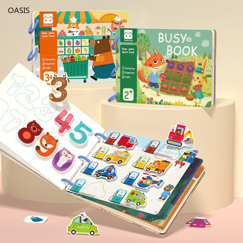 Quiet Book Baby Tear and Paste Book Early Education Magic Sticker ...