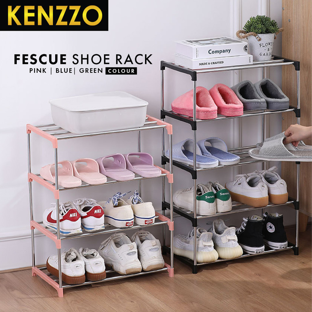 Kenzzo: FESCUE 3 Layer Metal Shoe Rack Multifunction Simple Bathroom ...