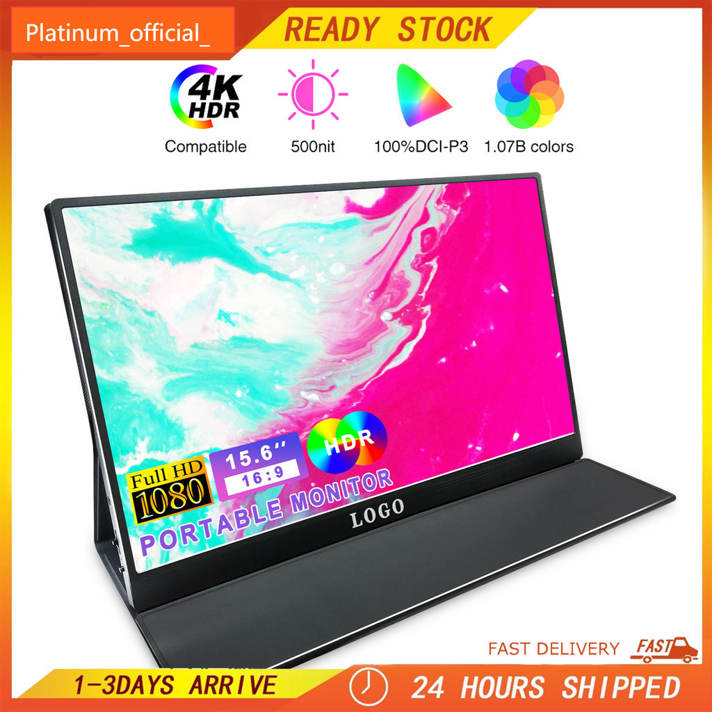 15.6Inch1080P Touch Screen USB C External Monitor Gaming Monitor for ...