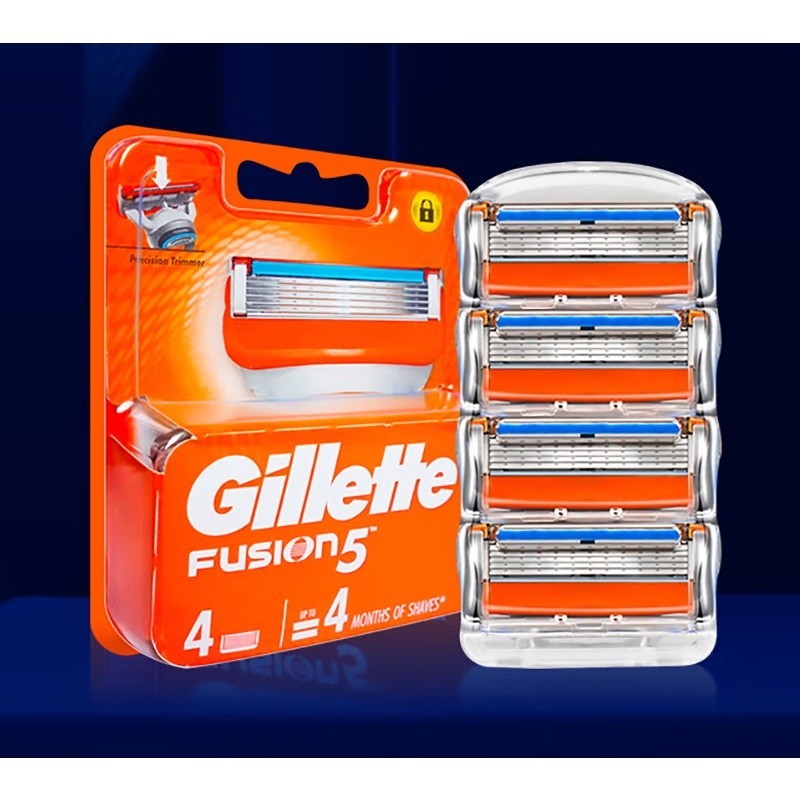 Gillette Razor Blade Fusion 5 Sharp Trimmer Straight Razor for Men Case ...