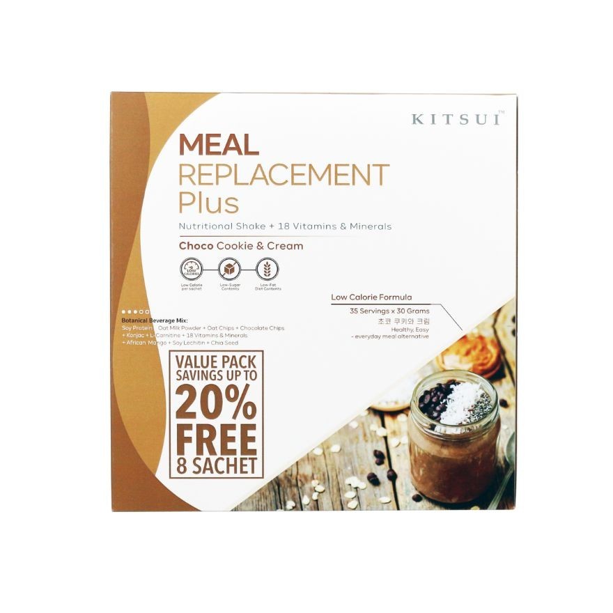 KITSUI Meal Replacement + Choco Cookie & Cream Valuepack 35sX30g ...